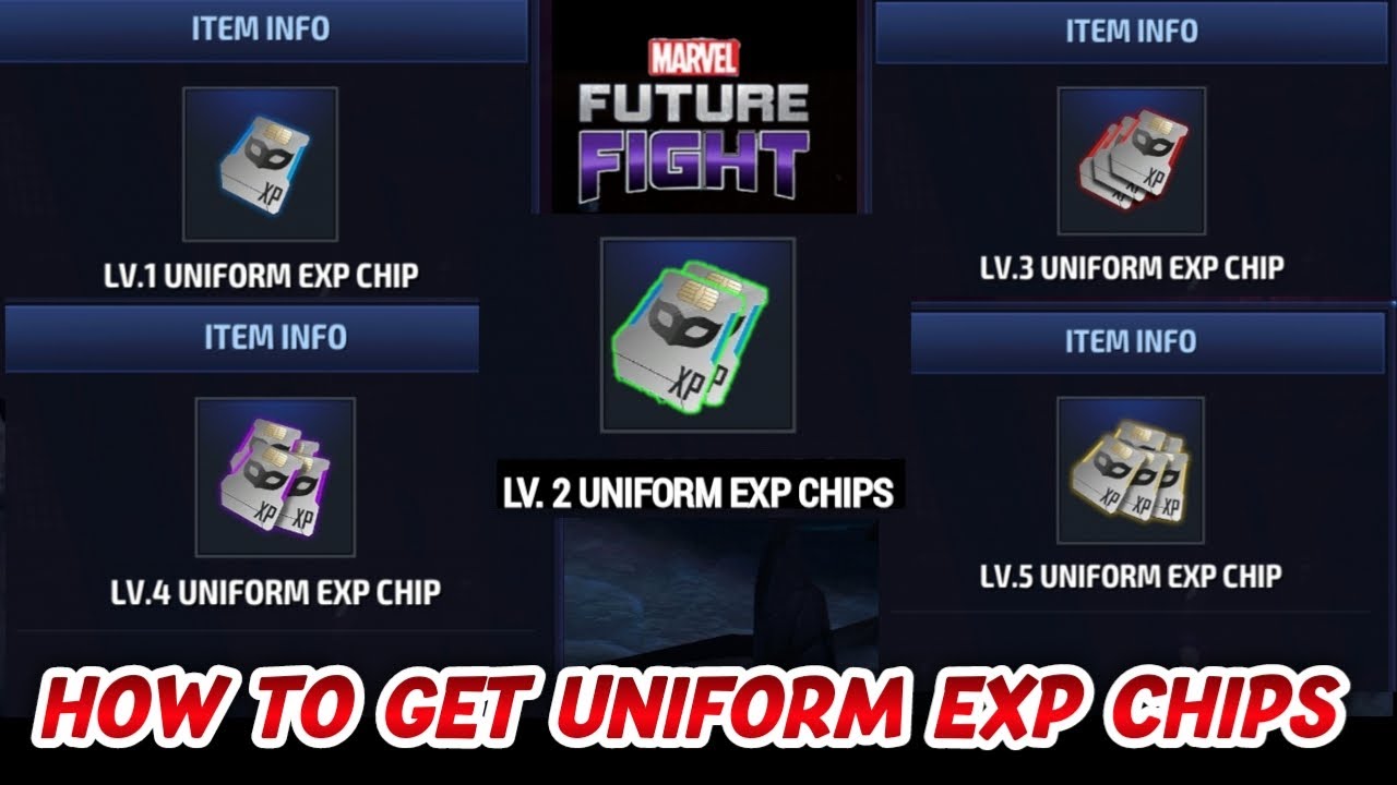 How to Get Uniform EXP Chips Level 1-2-3-4-5 MFF - YouTube