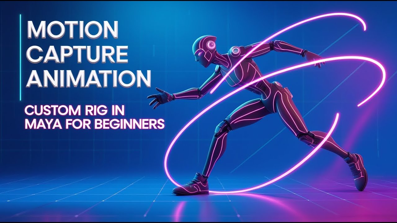 Motion capture animation apply on custom rig in Maya for beginners ...