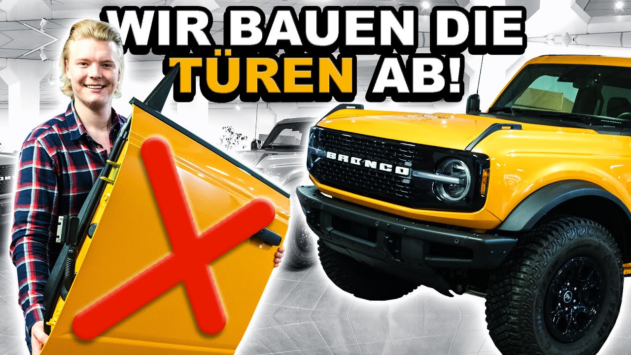 Wie entfernt man die Türen beim Ford Bronco 2023? - YouTube
