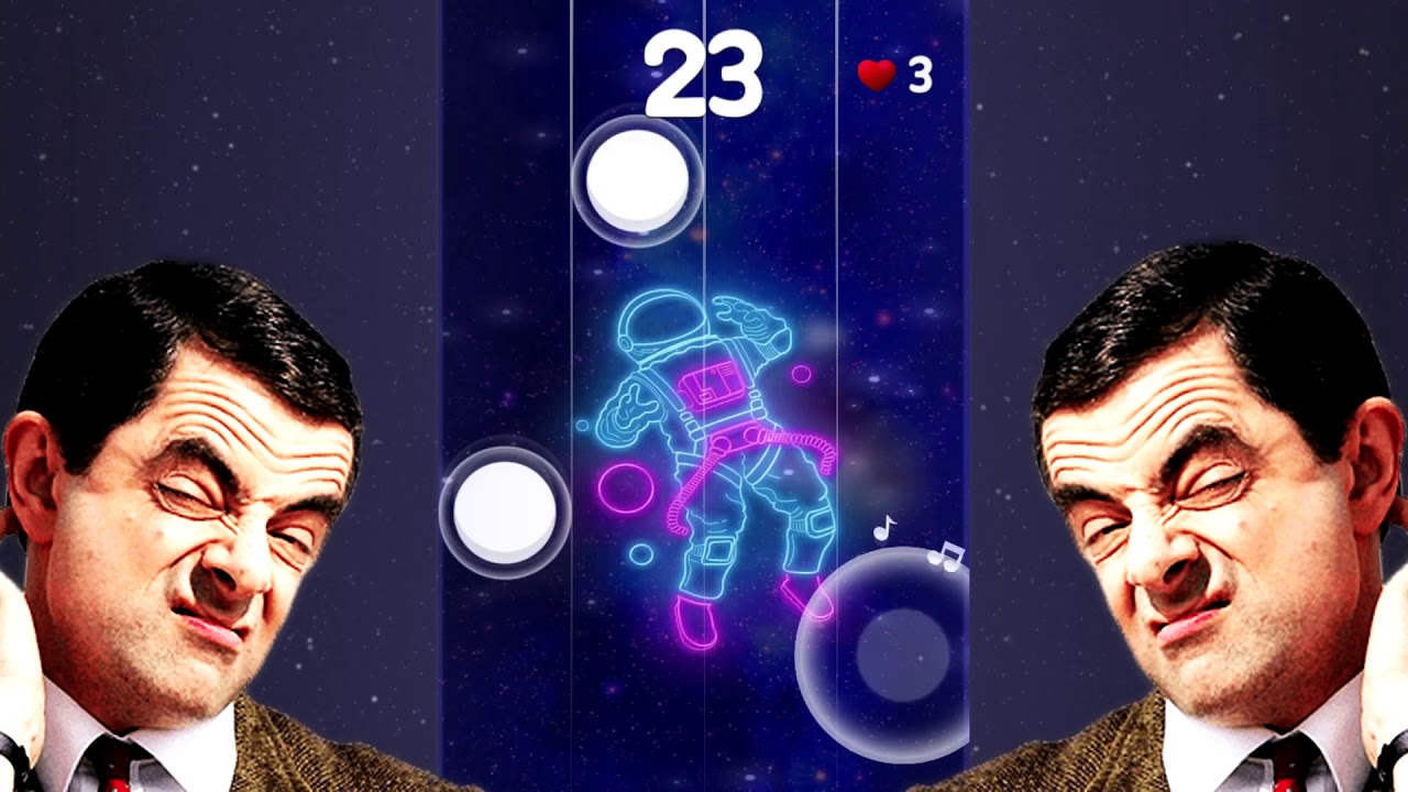 Mr. Bean Theme Song Dream Tiles ~CUSTOM BACKGROUNDS~ - YouTube