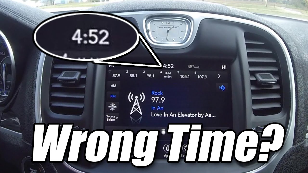 Wrong Time? How to set the clock on the Chrysler 300 clock with ...