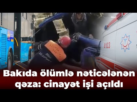 Bakıda marşrut avtobusu ağır qəzaya düşdü - Ölənlər var