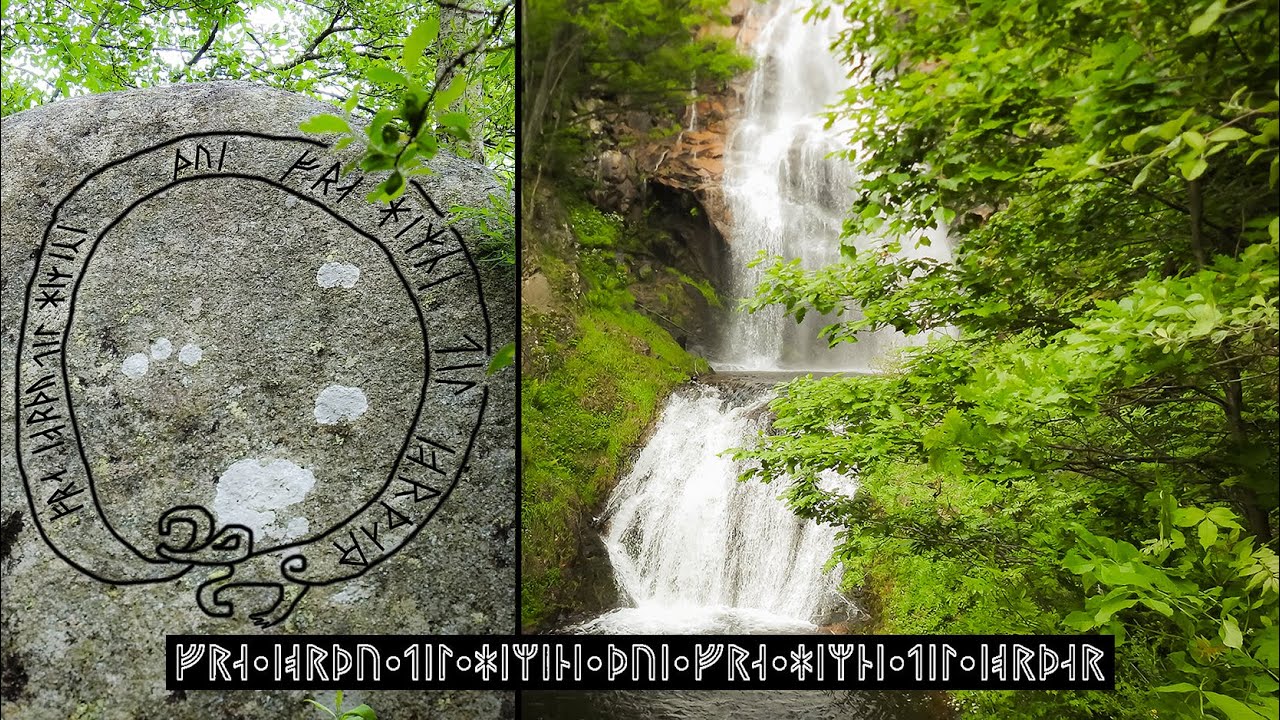 Inscription runique de la Cascade de Rûnes ᚠ Hidden Runic Inscription ...
