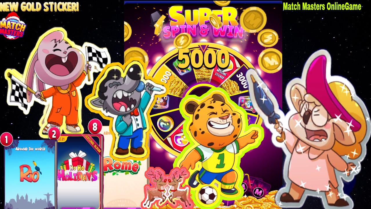 Match Masters Free Prizes Gold Sticker Gameplay Mode Daily - YouTube