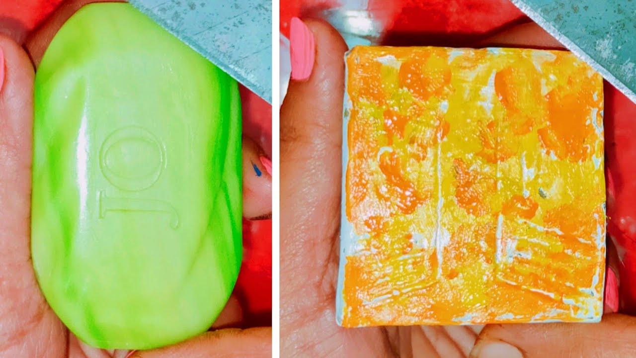soap cutting ASMR| satisfying video | relaxing sounds| no talking| asmr ...