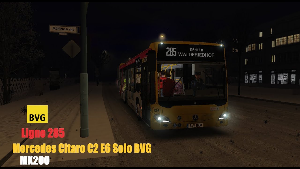 🚍[ OMSI 2 ] Berlin BRT / Mercedes - Benz C2 BVG de (MX200) - Ligne 285 ...