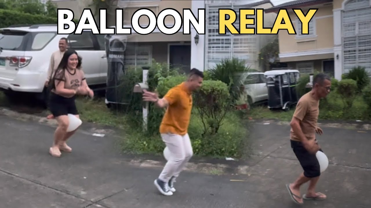 Balloon Relay with a Twist | Christmas Game 2024 - YouTube