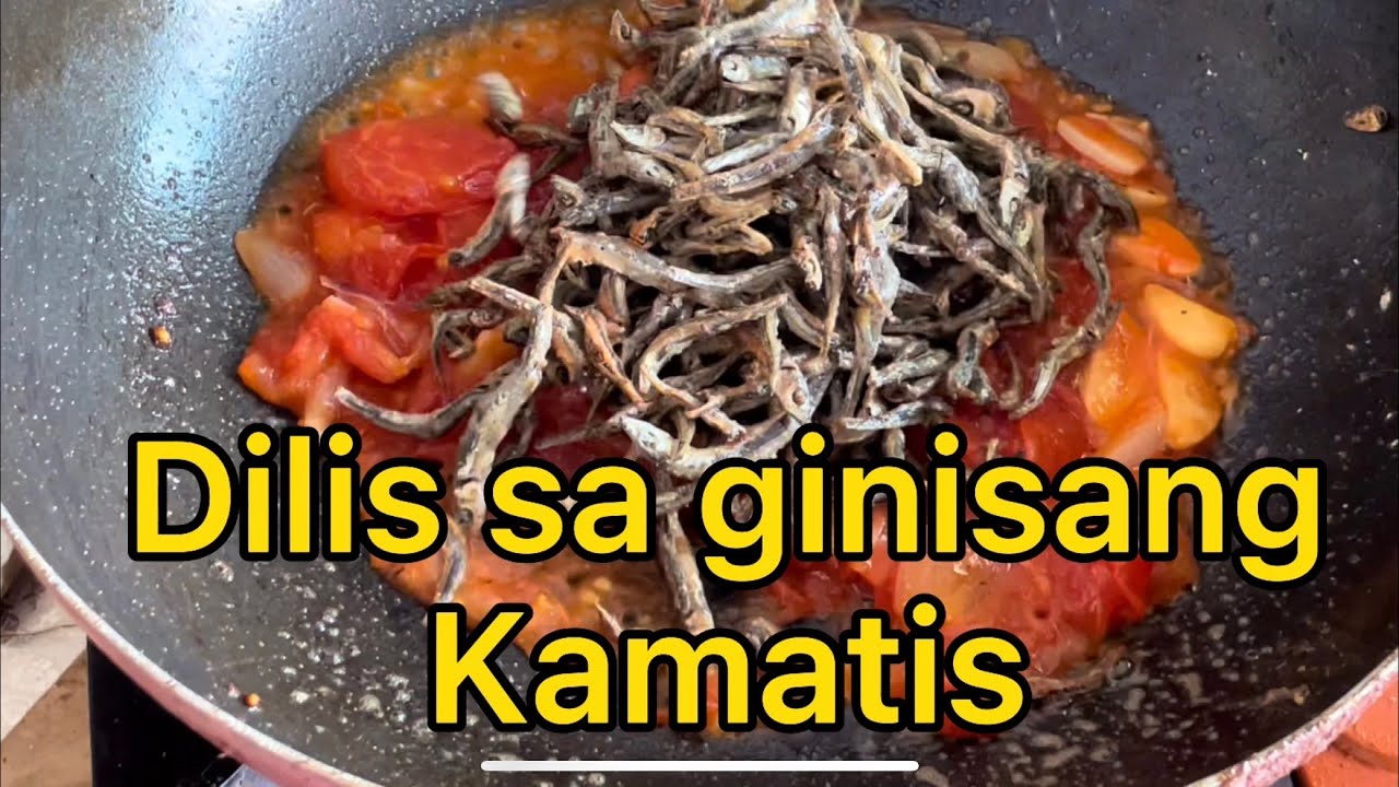 Breakfast ginisang kamatis na my dilis - YouTube