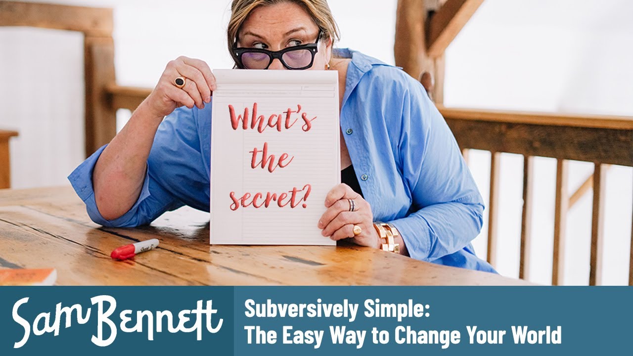 Thursday Live: Subversively Simple: The Easy Way to Change Your World ...