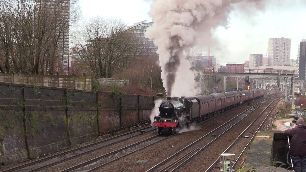 LMS 45562 Barks away on the Cotton Mill Express 29/2/20. - YouTube