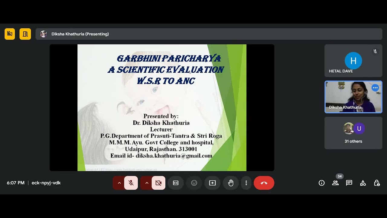 Lect. No. 480, By Dr Diksha Khaturia, Topic Garbhini Paricharya ...