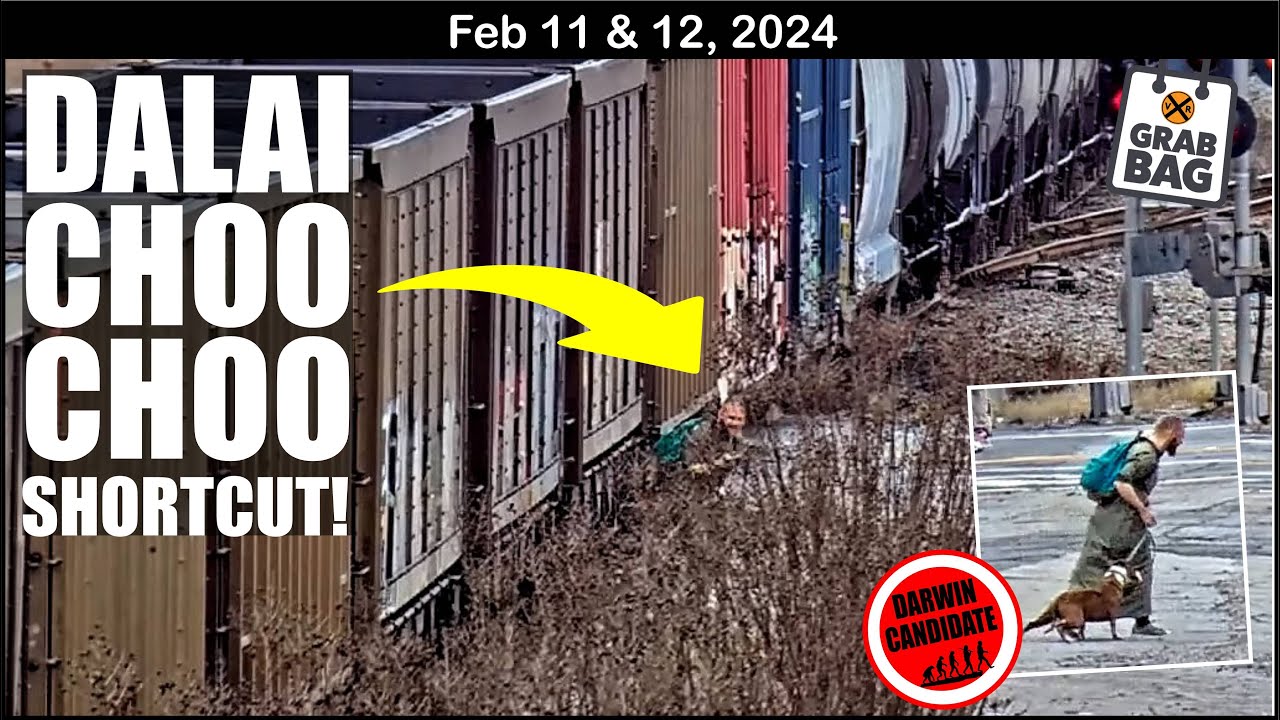 CRAWLS UNDER THE TRAIN WITH HIS DOG, “THE DALAI CHOO-CHOO! BIRTHDAY DUO ...