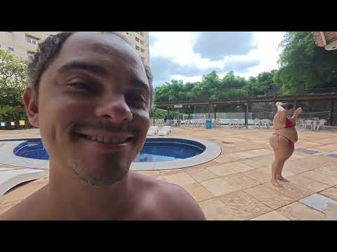 Relaxing in the hot water pools