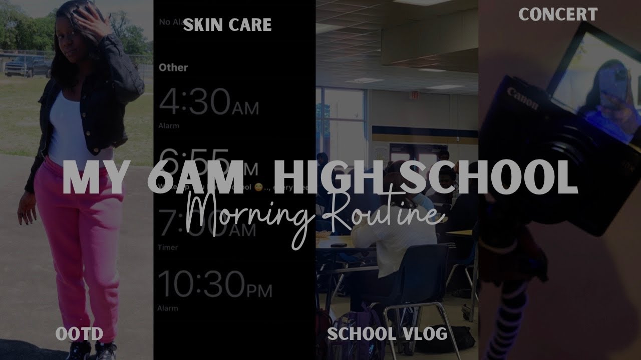MY REALISTIC 6AM MORNING ROUTINE VLOG ♡ | grwm , self care , school ...