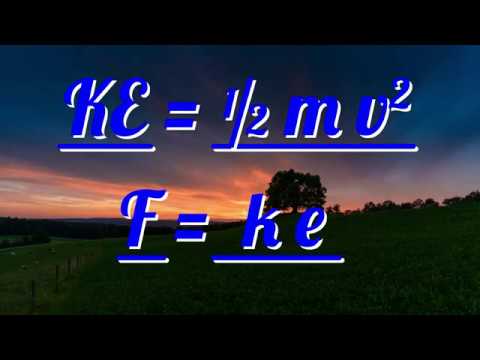 Equations 08; KE = ½mv² & F = ke - GCSE IGCSE 9-1 Physics - Science ...