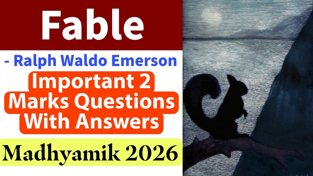 Class 10 Fable Important 2 Marks Questions With Answers | Madhyamik ...