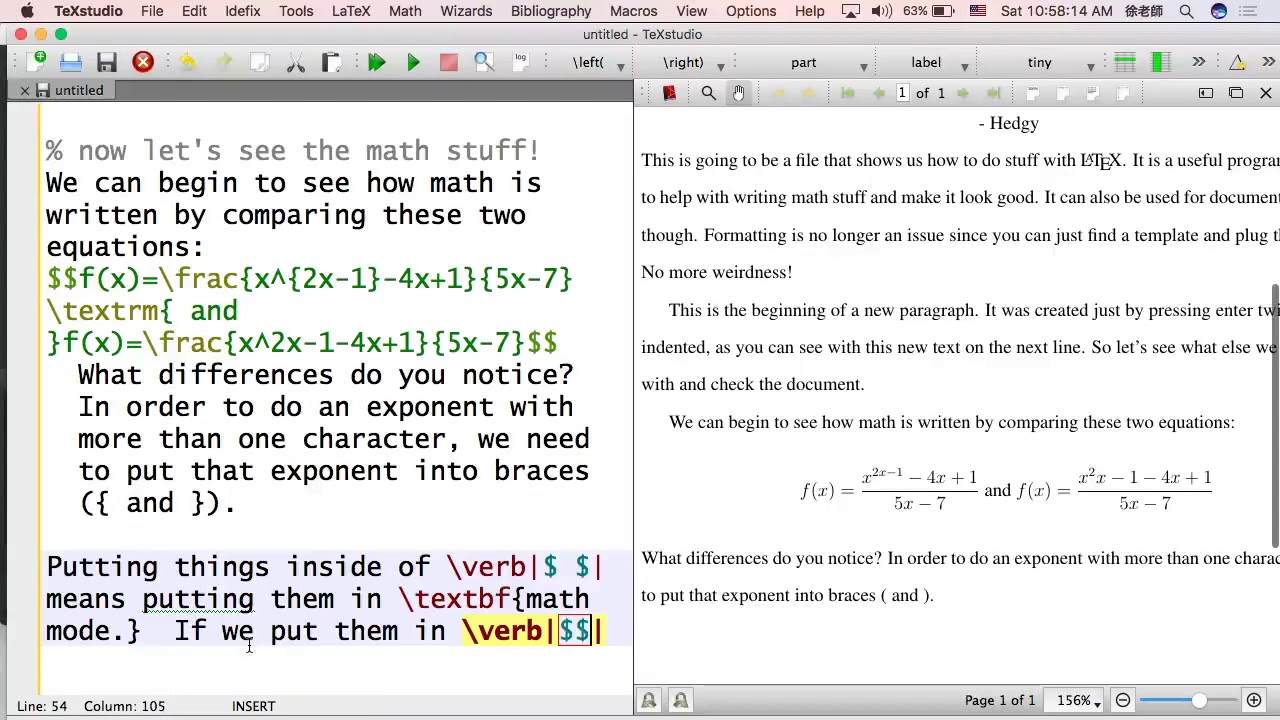 LaTeX Tutorial 4: Basic Math Commands - YouTube
