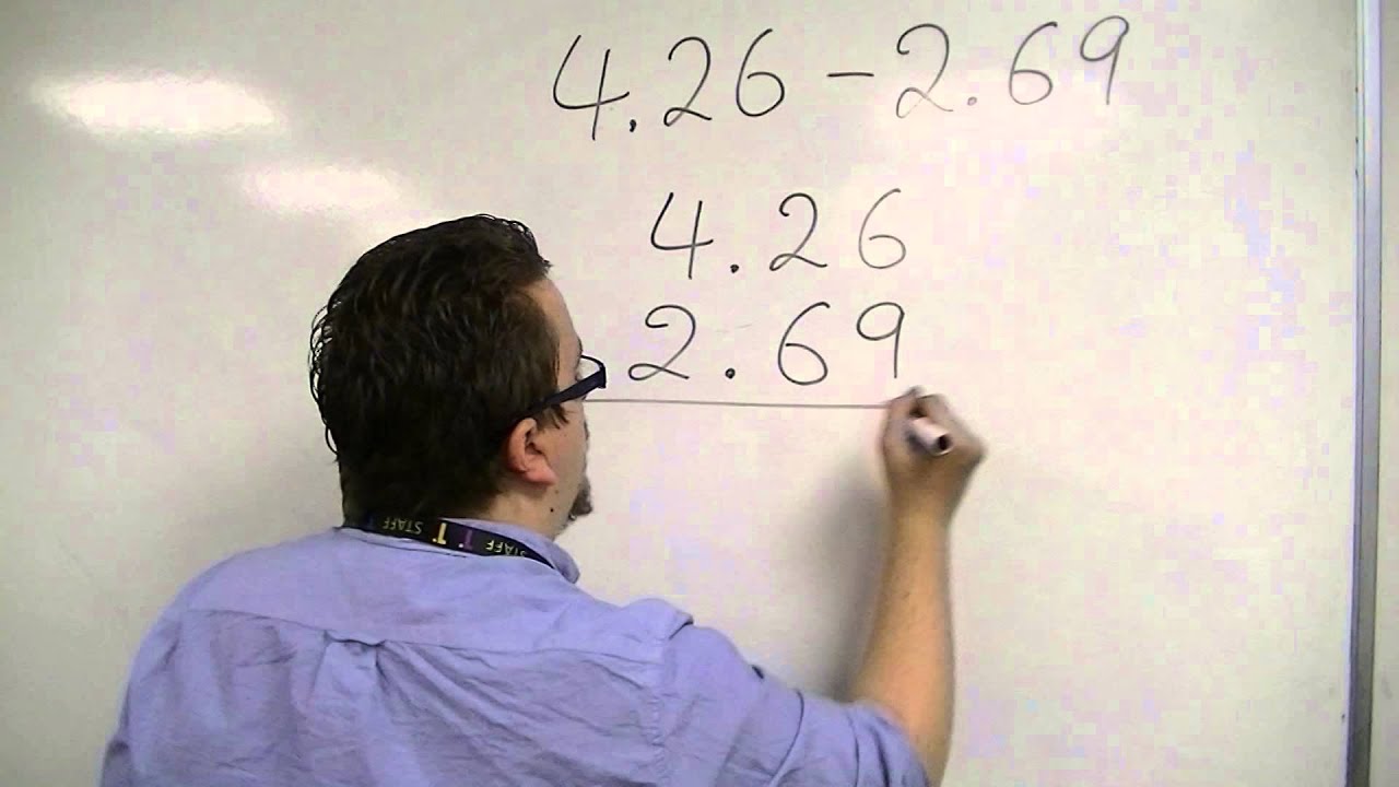 Gcse Maths From Scratch 104 Subtraction With Whole Numbers And 6200