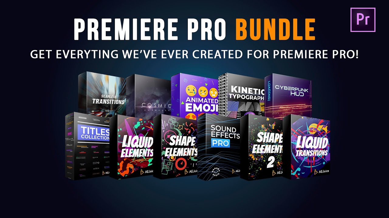 Premiere Pro creator Bundle by AE Juice | Plugins for Premiere Pro ...