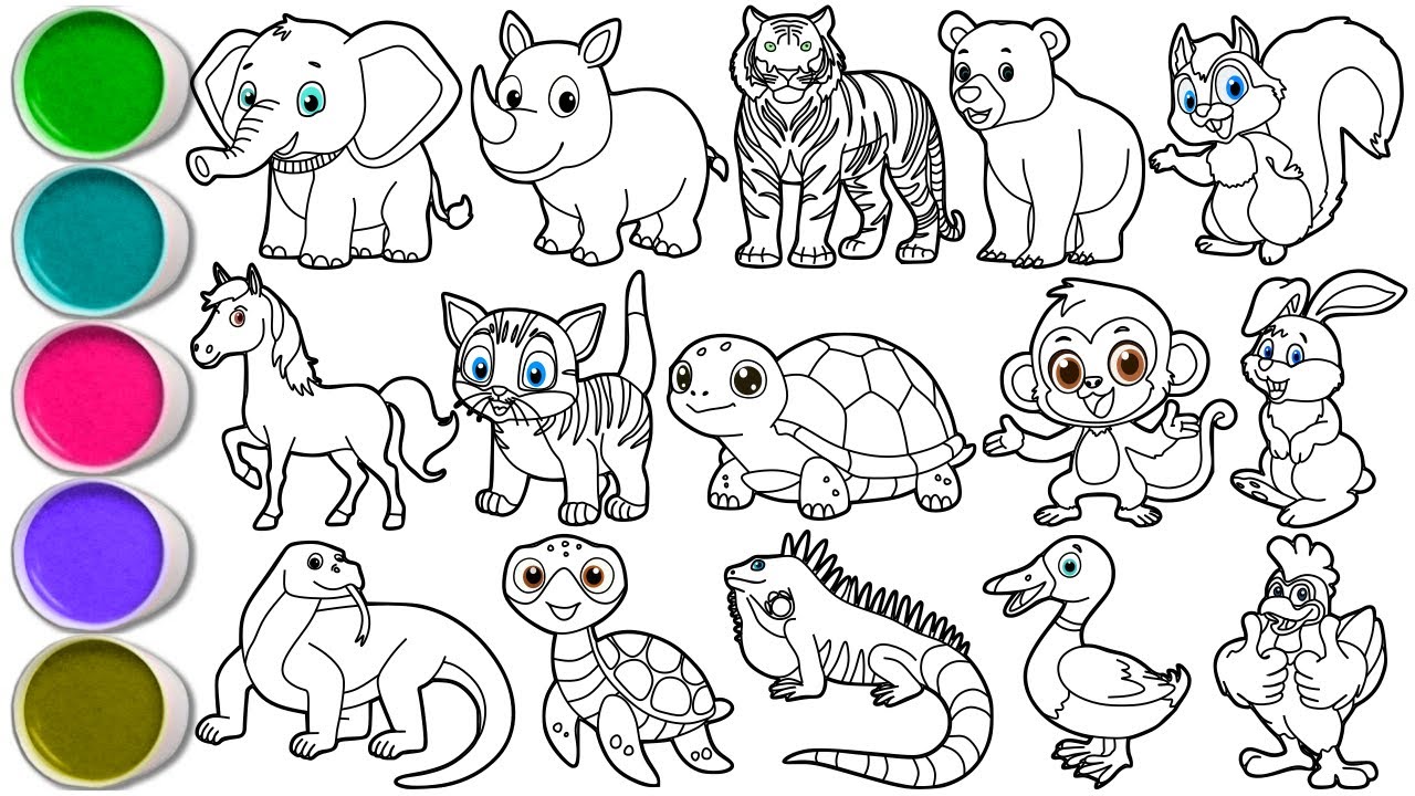Draw Amazing Animals in Just Minutes - Elephant, Rhino, Tiger, Bear ...