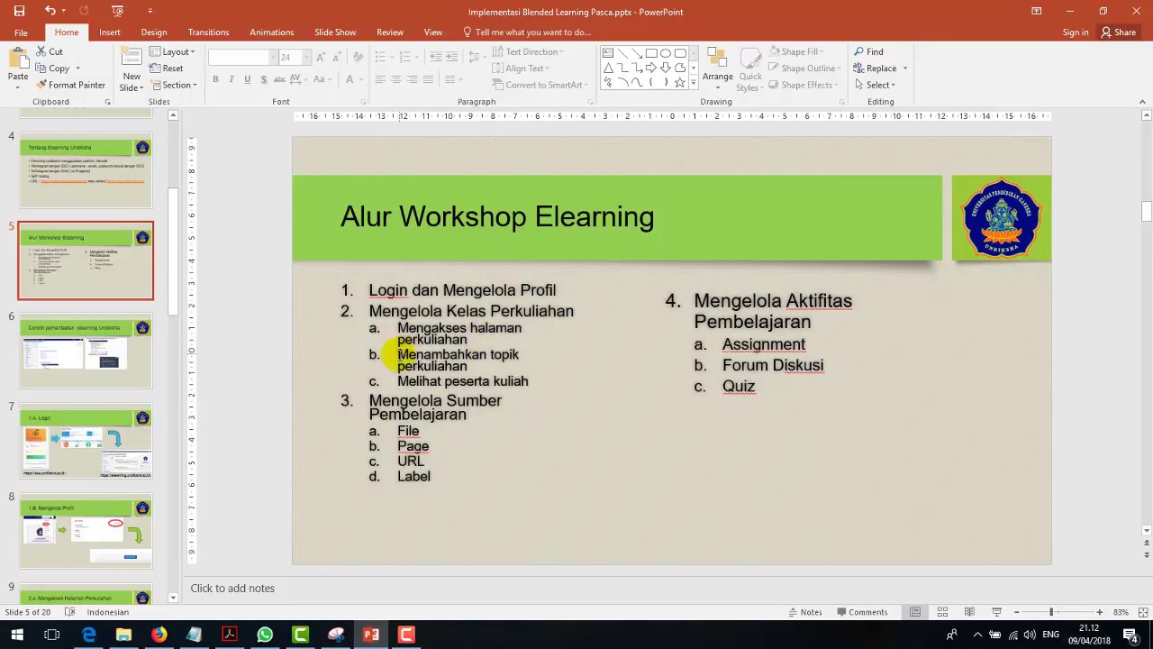 1. Pengenalan Elearning Undiksha Untuk Dosen - YouTube