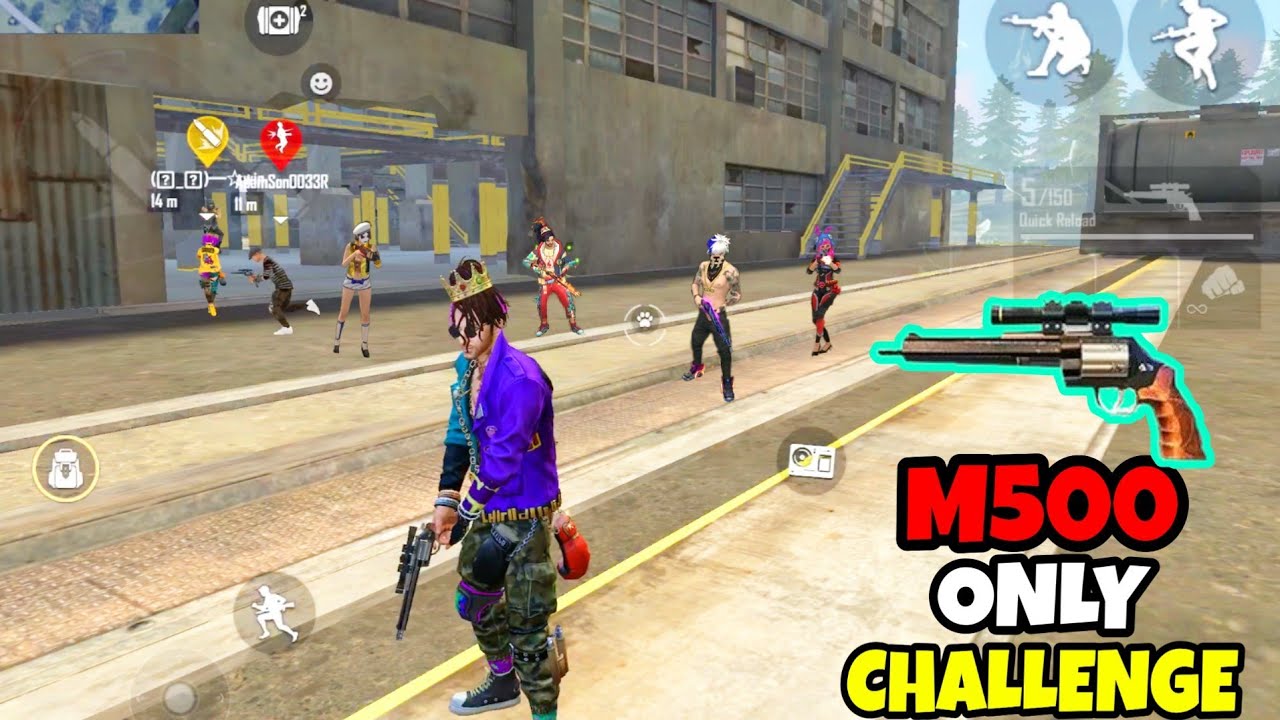 🔥M500 Only Challenge in Free Fire • Headshot Like Hacker • Garena Free ...