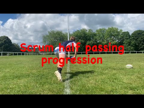 Scrum half passing progression - YouTube