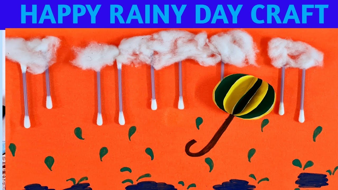 Rainy season activity for kids/rainy season craft ideas/rainy day ...