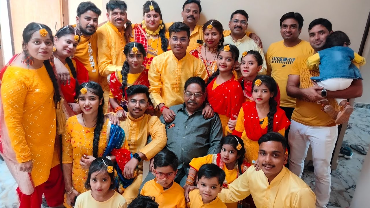 Haldi function 🤡💗 yoooo🥳 || family function || Dev varshney - YouTube