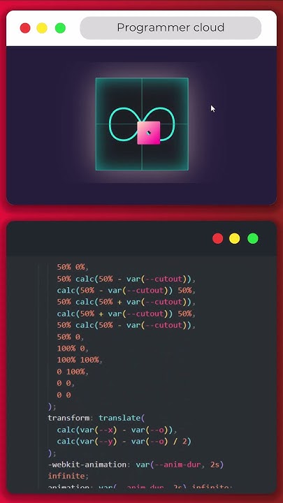 Funny Infinity Floating Animation Using HTML CSS ♾️ #shorts - YouTube