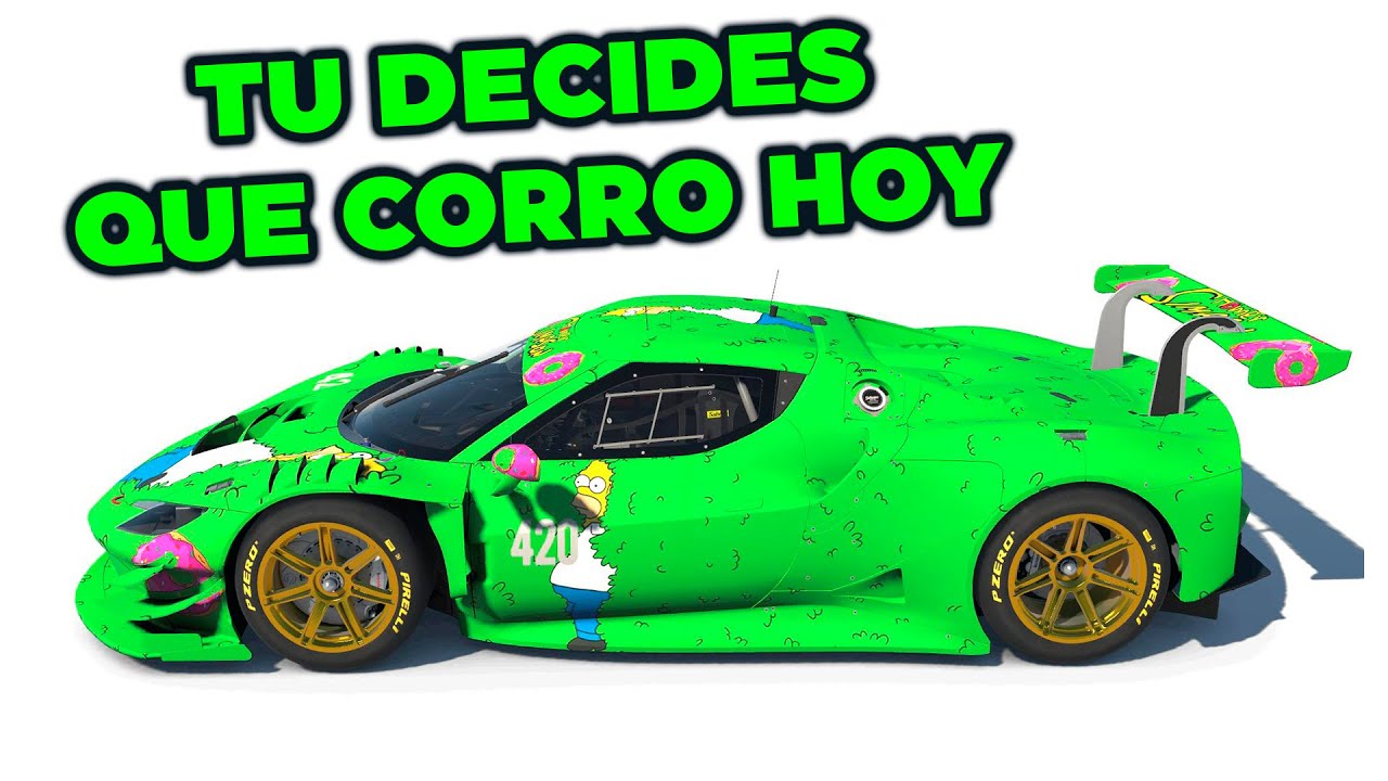TU DECIDES QUE CARRERA CORRO HOY, PUEDES SER MALO // IRACING SPORTS CAR ...