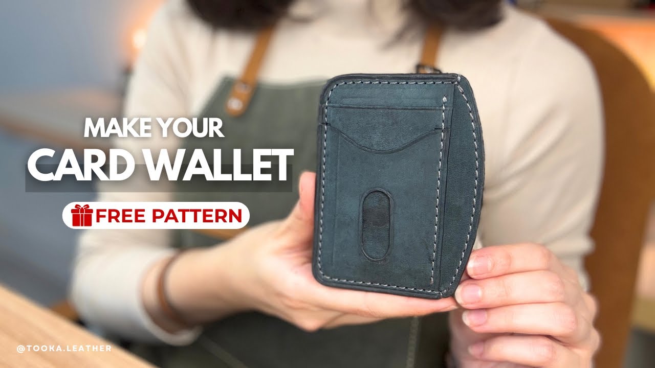 Craft a Minimalist Leather Card Wallet: Relaxing ASMR Step-by-Step ...
