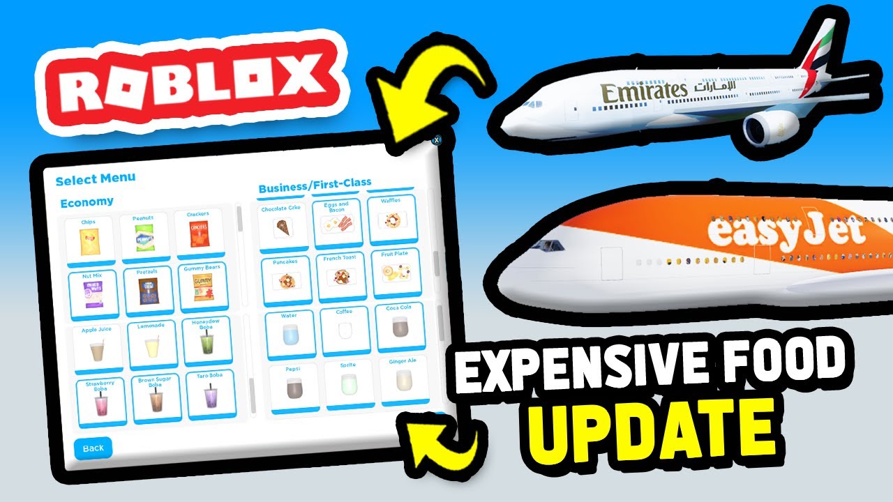 EXPENSIVE FOOD UPDATE In Cabin Crew Simulator (Roblox) - YouTube