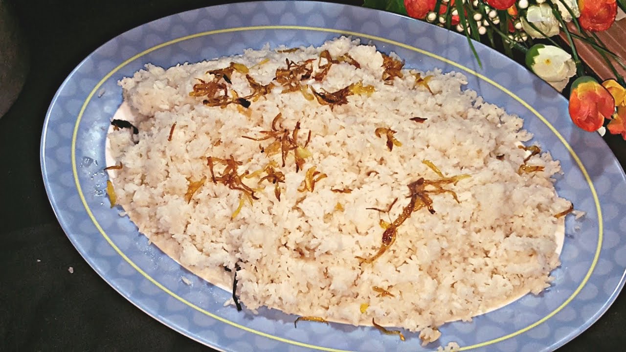 ঝরঝরে প্লেন পোলাও রেসিপি||সাদা পোলাও রেসিপি||Bangladeshi polau recipe ...