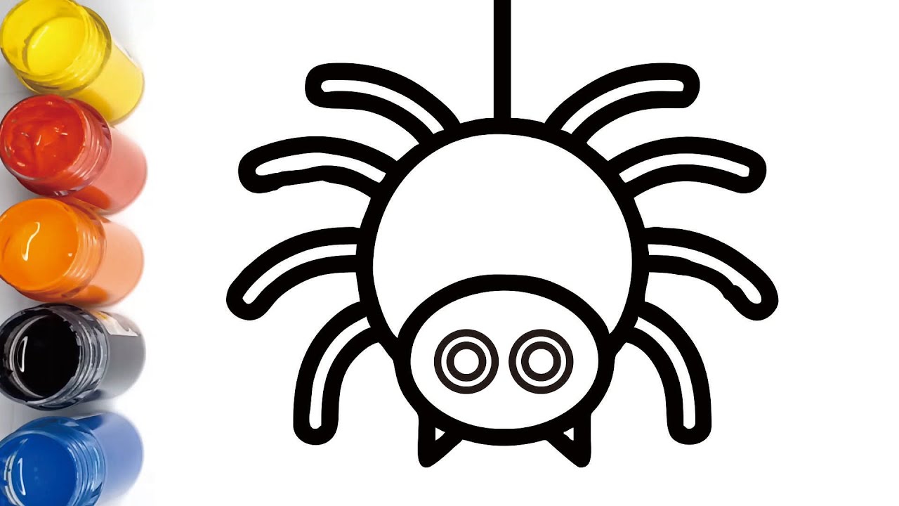 Menggambar dan Mewarnai Laba - Laba Mudah Untuk Anak - YouTube
