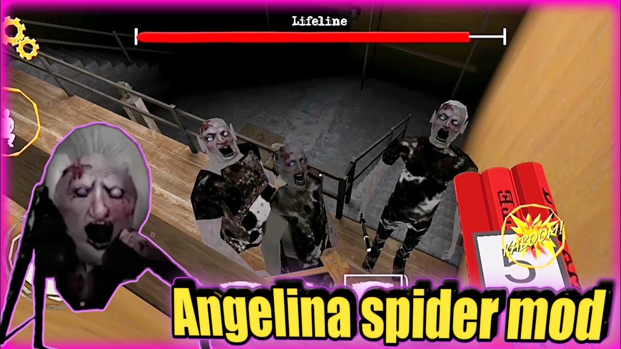 التوائم مع الجد والجدة جراني مود انجلينا العنكبوت🕷️👯‍♂️ا granny The ...