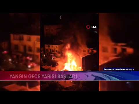 GAZİOSMANPAŞA’DA 4 GECEKONDU KÜLE DÖNDÜ