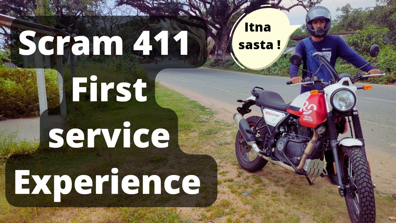 Scram 411 - First Service Experience| #royalenfield #himalayan # ...
