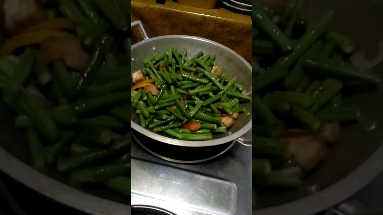 How to make a sitaw na adobo. - YouTube