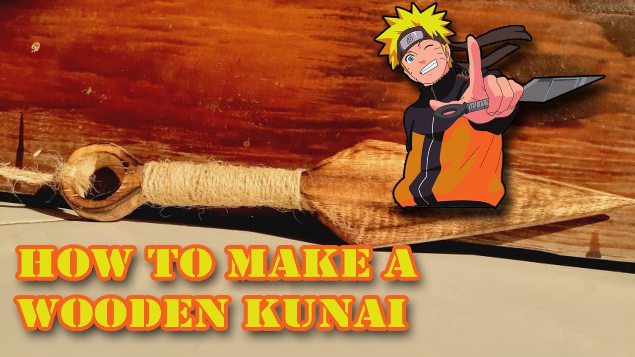 HOW TO MAKE A WOODEN KUNAI NARUTO - YouTube