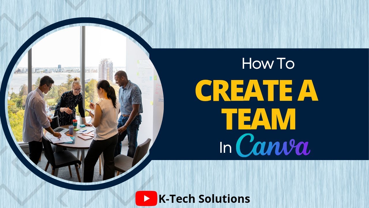 How to create a team in Canva & add members - YouTube