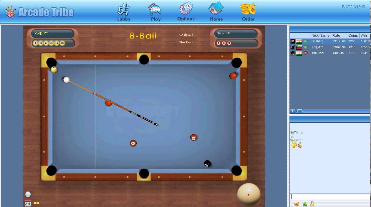 Cheaters again in Arcade tribe 2d Pool - YouTube