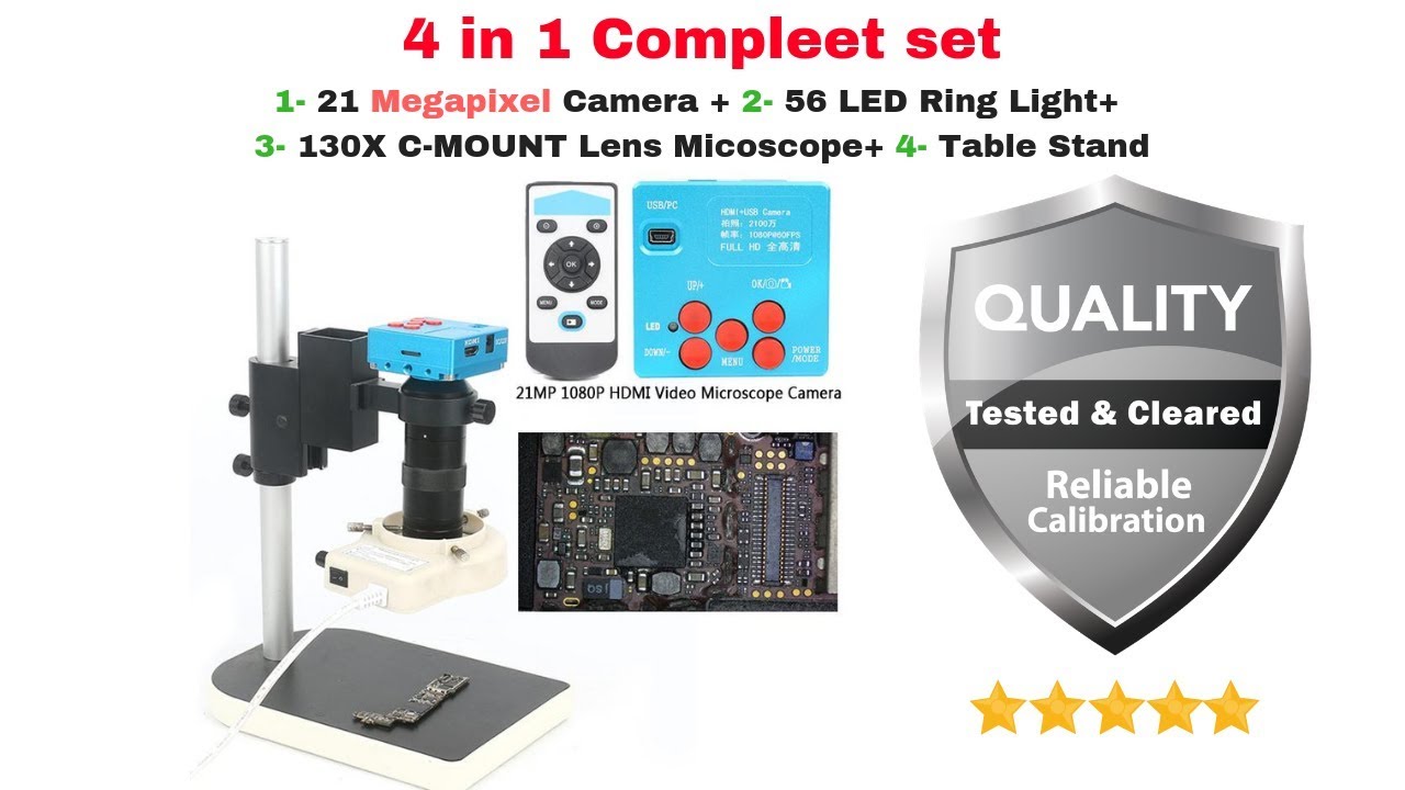 Best Microscope sets All in 1 21 MP HD Camera Microscope C mount lens ...