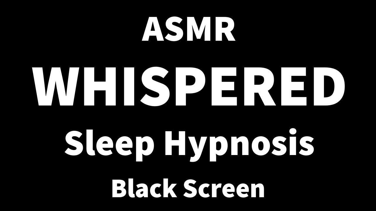 😴 Subliminal for Deep Sleep ~ ASMR Layered Hypnosis Whisper ~ Black ...