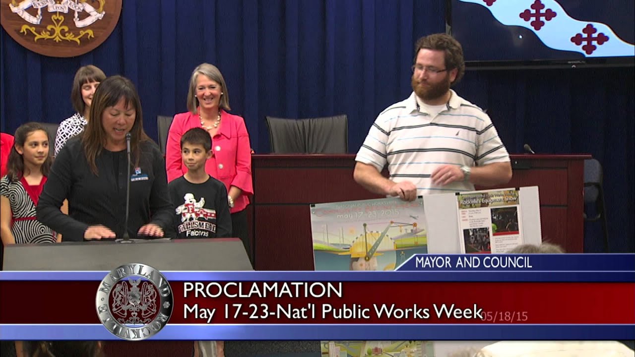 National Public Works Week Proclamation - YouTube