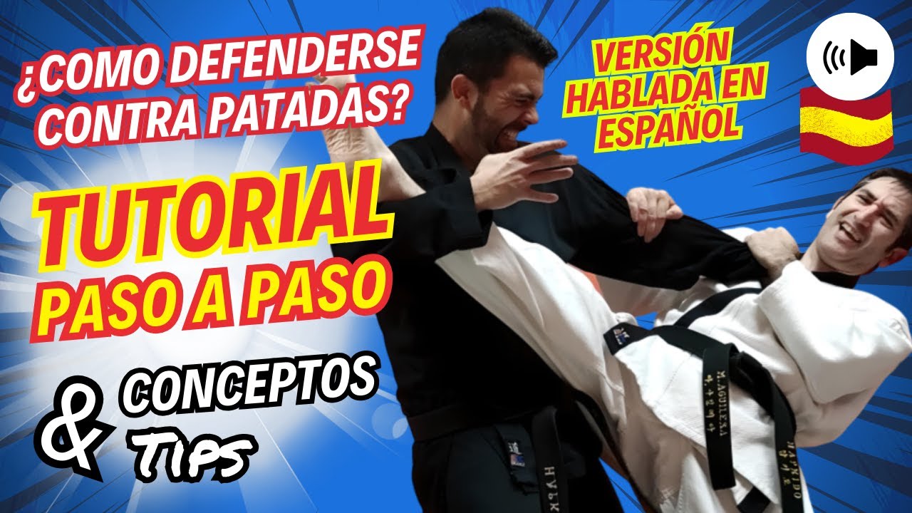 CÓMO DEFENDERSE CONTRA una PATADA TUTORIAL FÁCIL PASO A PASO de defensa personal / Hapkido ...