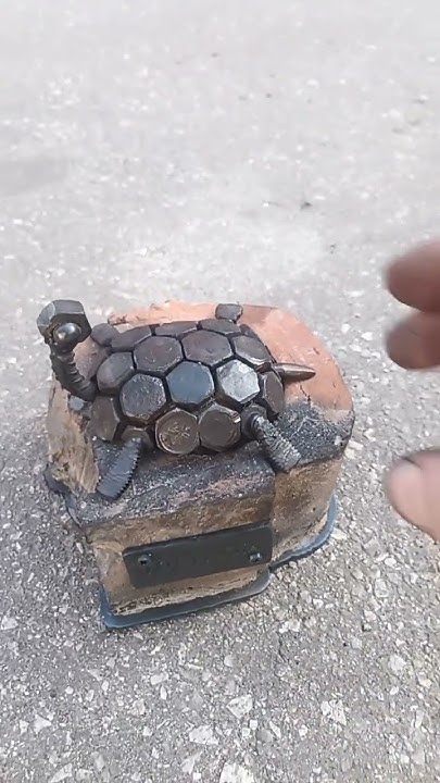 Пепельница черепаха) вторая жизнь старого кирпича) - YouTube