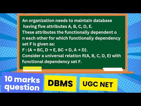 Important UGC NET question on DBMS - YouTube