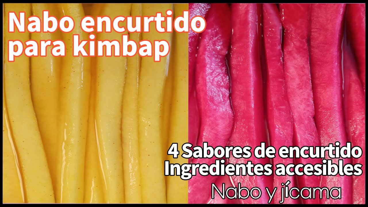 Danmuji(단무지) | Nabo encurtido para kimbap | 4 sabores de encurtidos ...