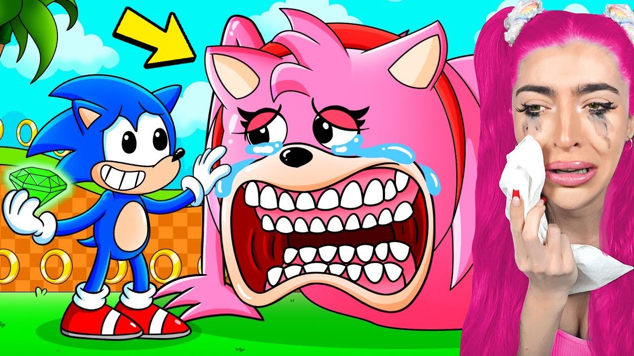 SHIN AMY IS NOT A MONSTER... (SONIC TAPES SAD STORY!) - YouTube